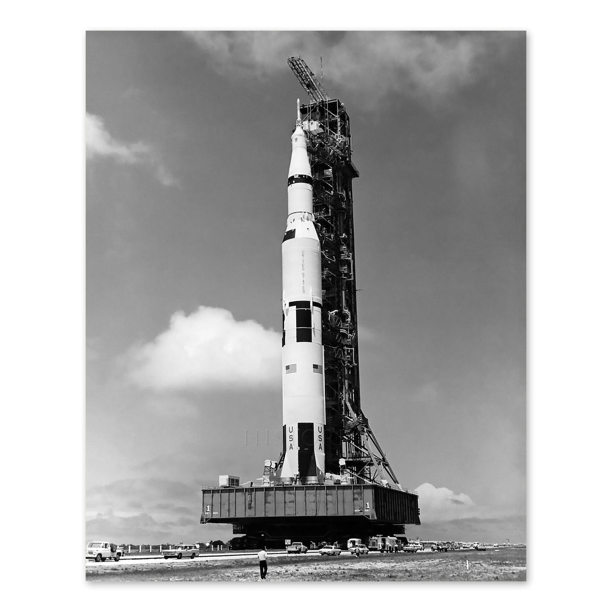 1969 Apollo 11 Spacecraft Before Take-Off Photo Print Wall Art Poster ...