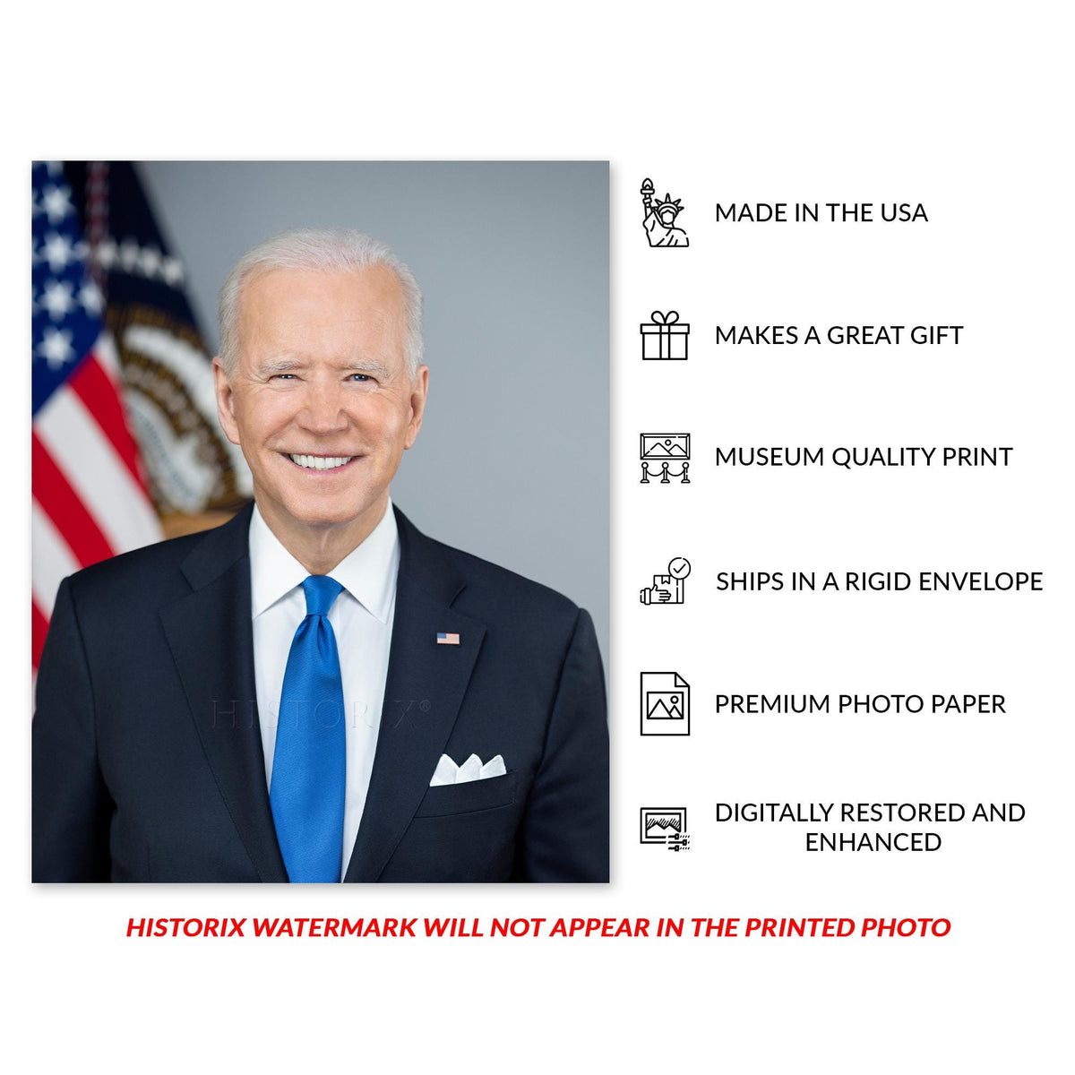 Joe Biden 46th President of the United States Official Portrait Photo ...