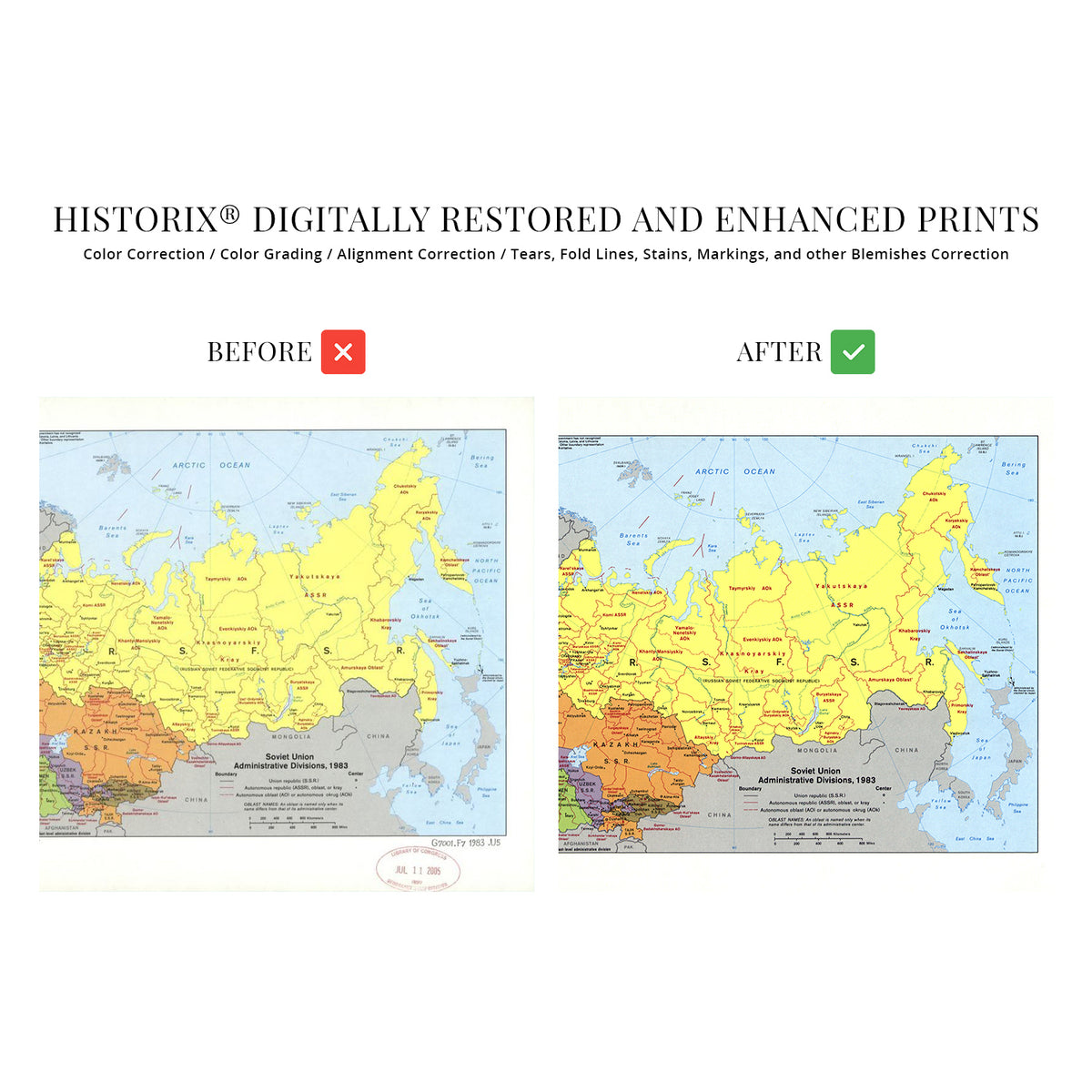 Mapa de las divisiones administrativas de la Unión Soviética de 1983 ...